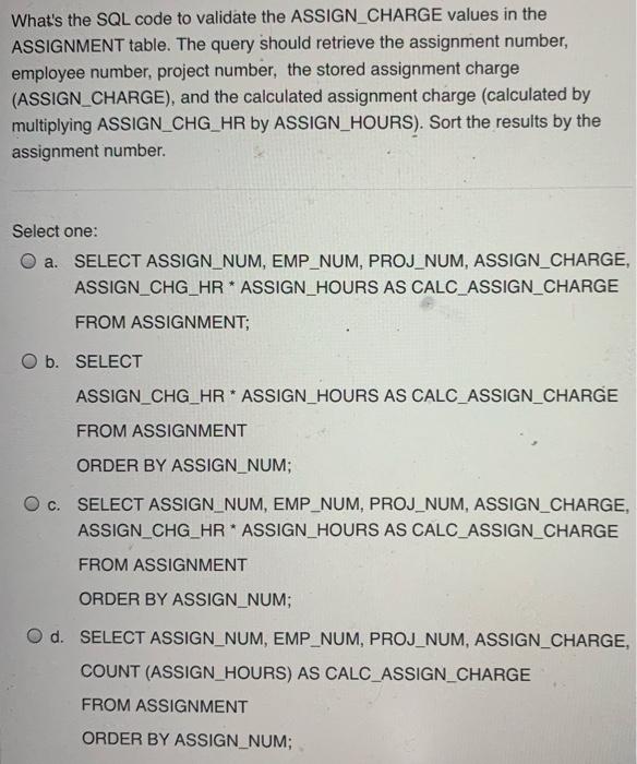 Solved What is the SQL code that will join the EMPLOYEE and | Chegg.com