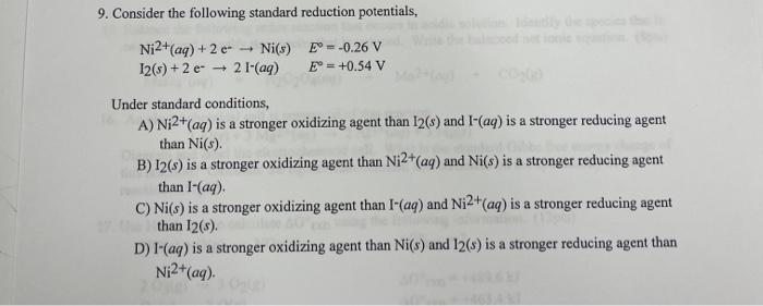 Solved 9. Consider the following standard reduction | Chegg.com