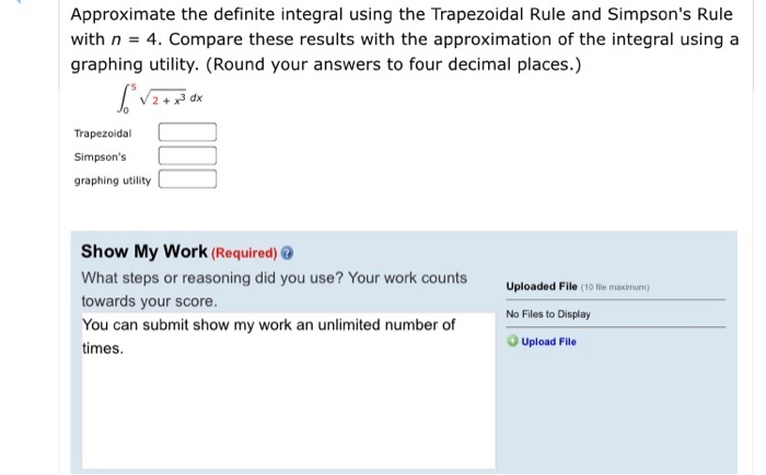Solved Approximate the definite integral using the | Chegg.com