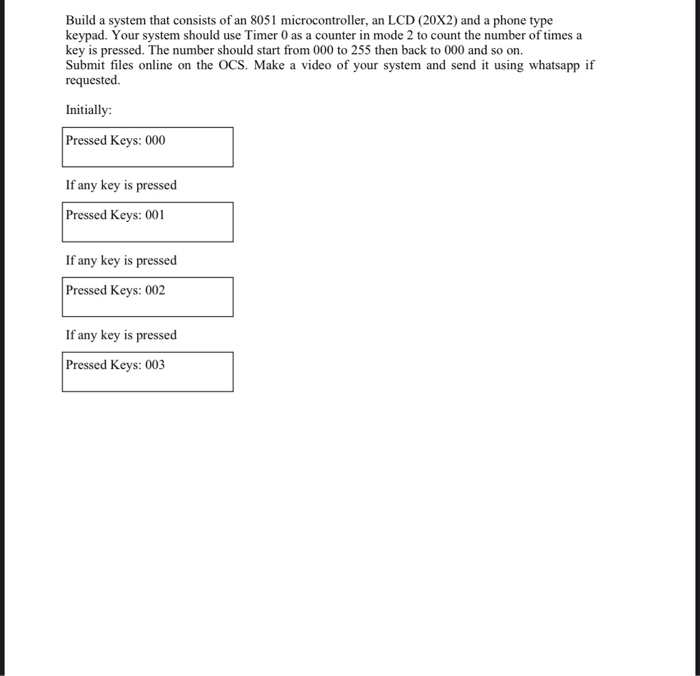 Solved Build a system that consists of an 8051 | Chegg.com