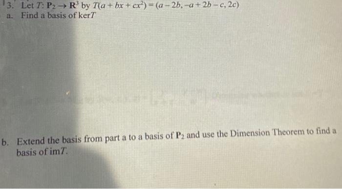 Solved linear algebraonly need to see part b, answer to part | Chegg.com