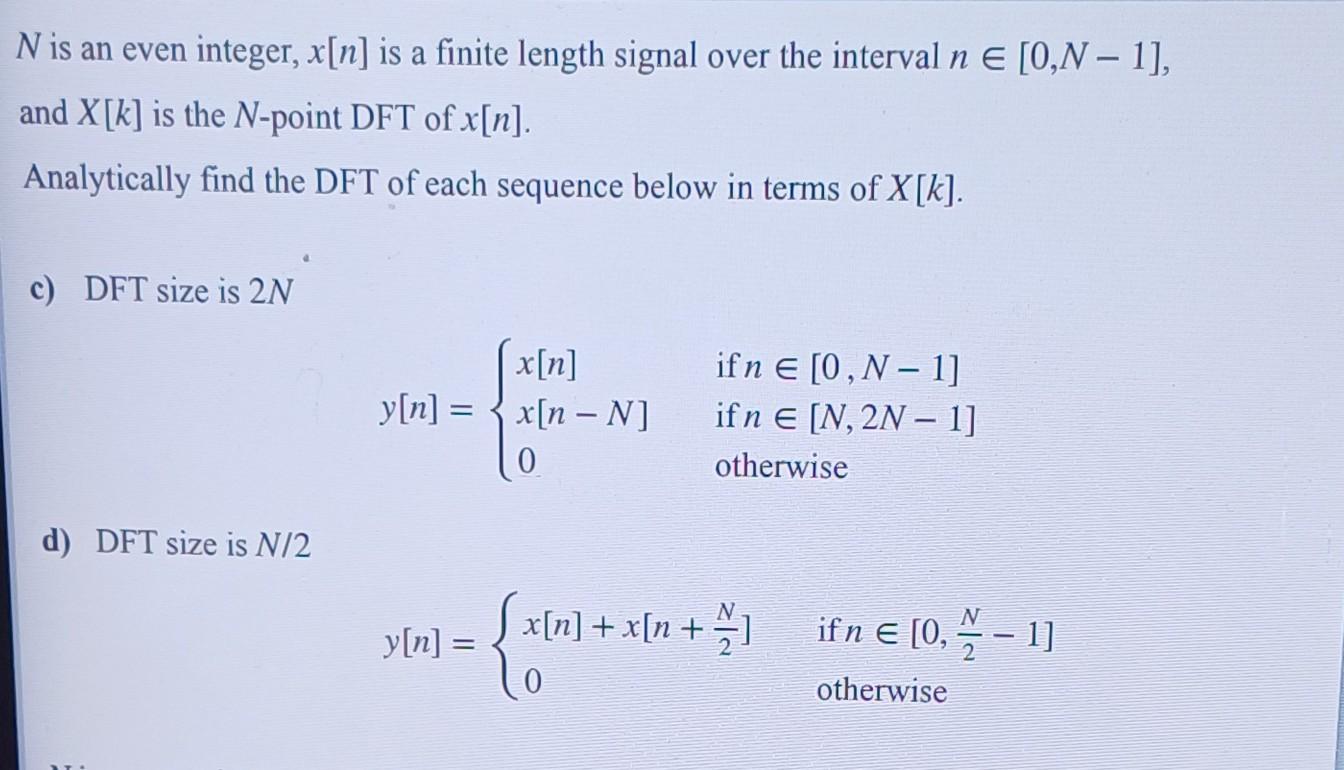 Solved If you do not know the calculation for different DFT | Chegg.com