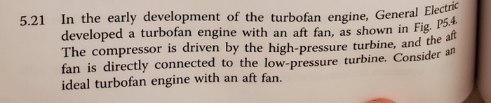 Solved 5.21 In the early development of the turbofan engine, | Chegg.com