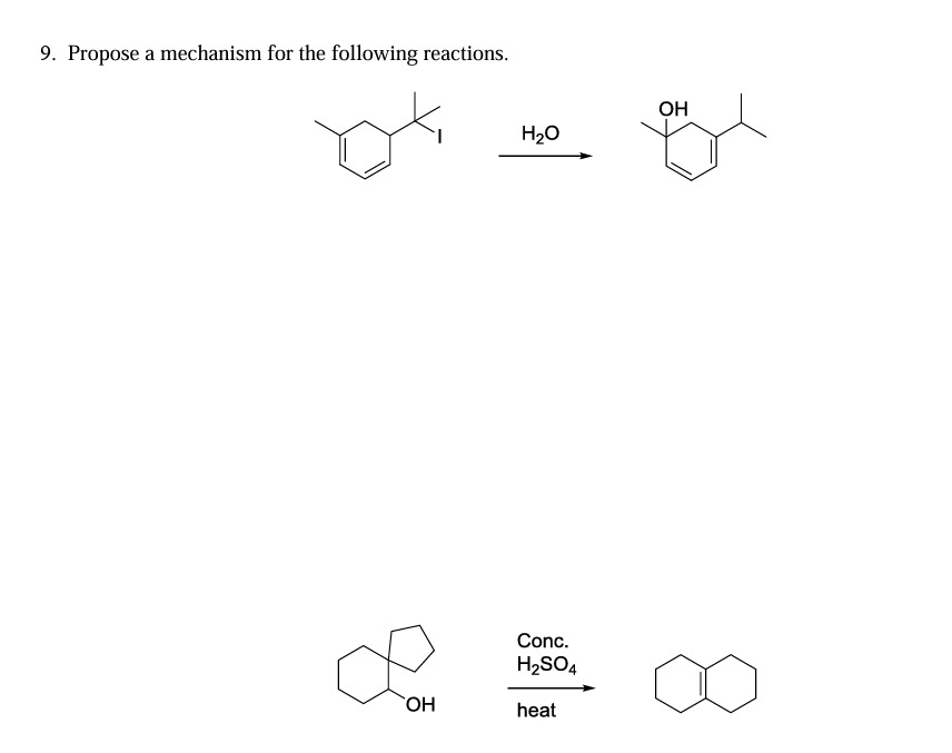 Solved Propose a mechanism for the following reactions. | Chegg.com Solved Propose a mechanism for the following reactions. | Chegg.com