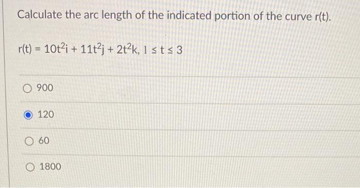 Solved Calculate the arc length of the indicated portion of | Chegg.com