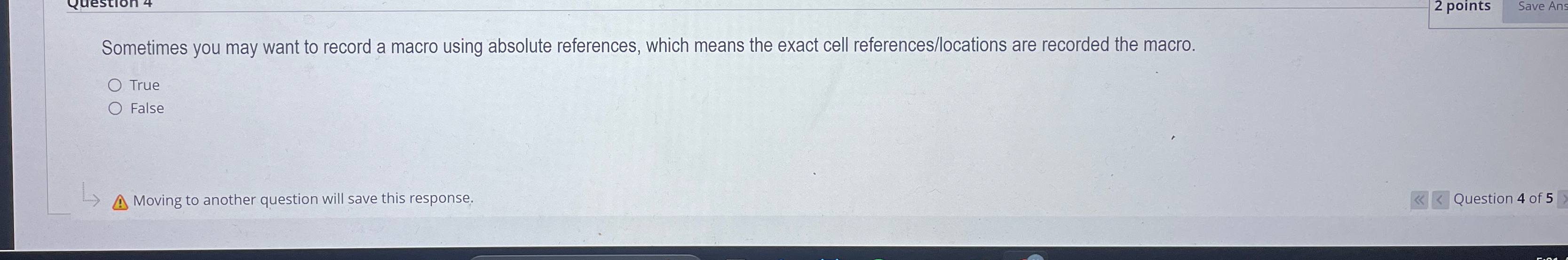 Solved Sometimes you may want to record a macro using | Chegg.com