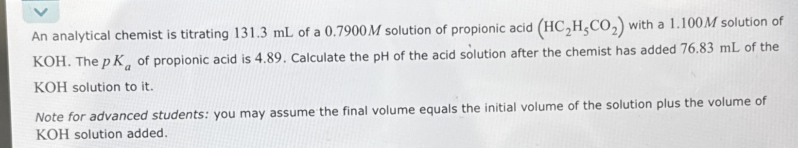 An analytical chemist is titrating 131.3 ﻿mL of a | Chegg.com