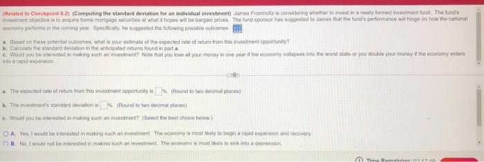 Solved Related to Checkpoint 8 2 (Computing the standard | Chegg.com