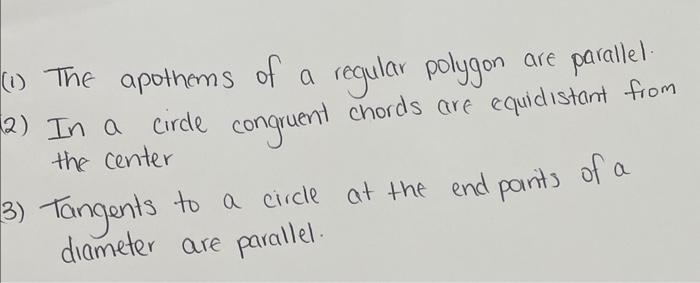 Solved State whether each statement is ALWAYS true, | Chegg.com