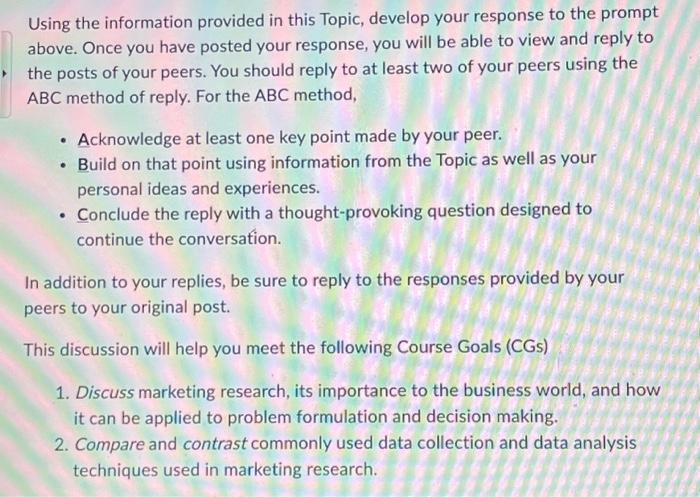 Solved Using the information provided in this Topic, develop | Chegg.com