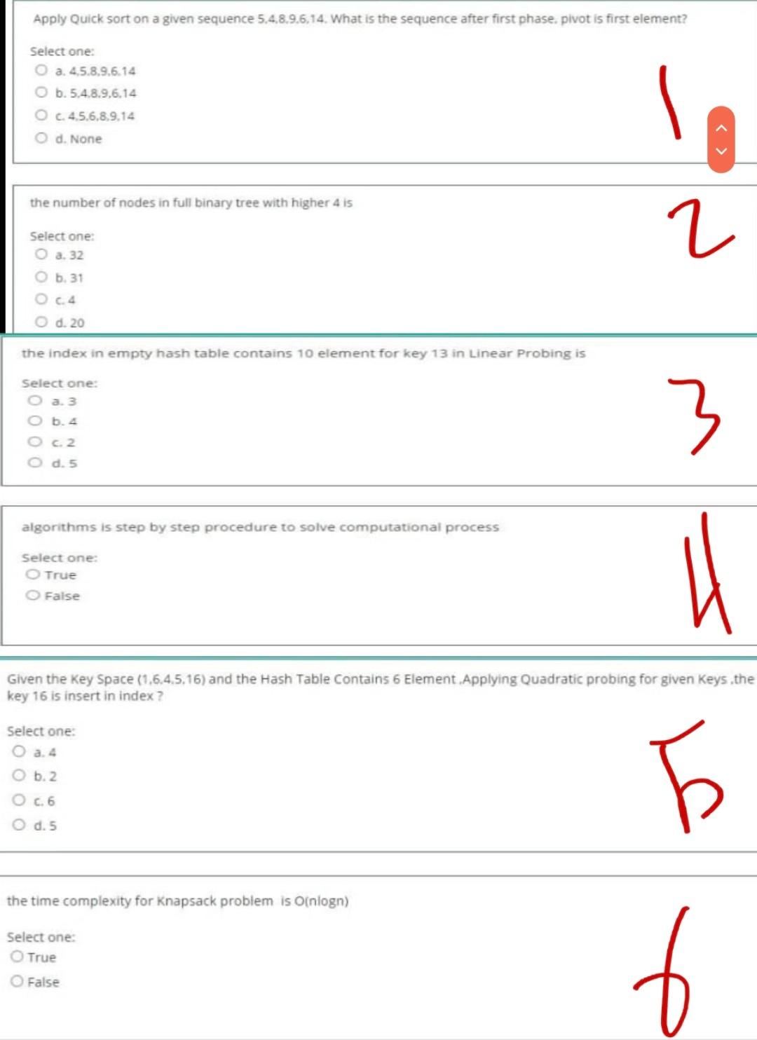 Solved algorithms please solve 🙏 the right solution | Chegg.com