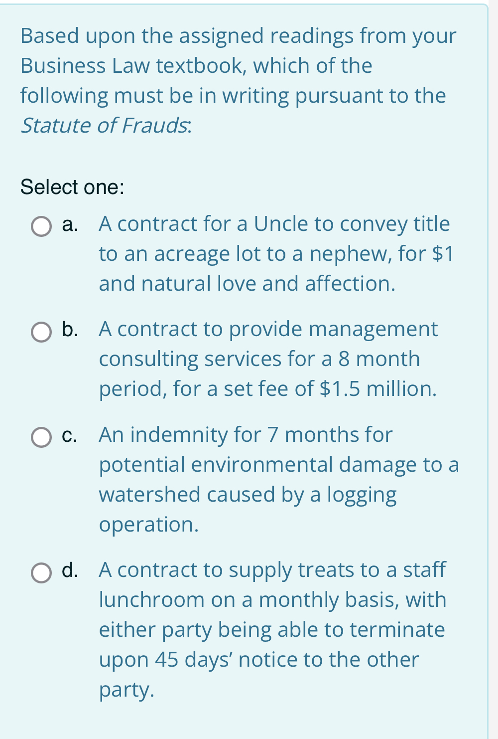 Solved Based upon the assigned readings from your Business | Chegg.com