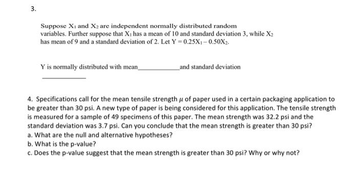 Solved Suppose X1 and X2 are independent normally | Chegg.com