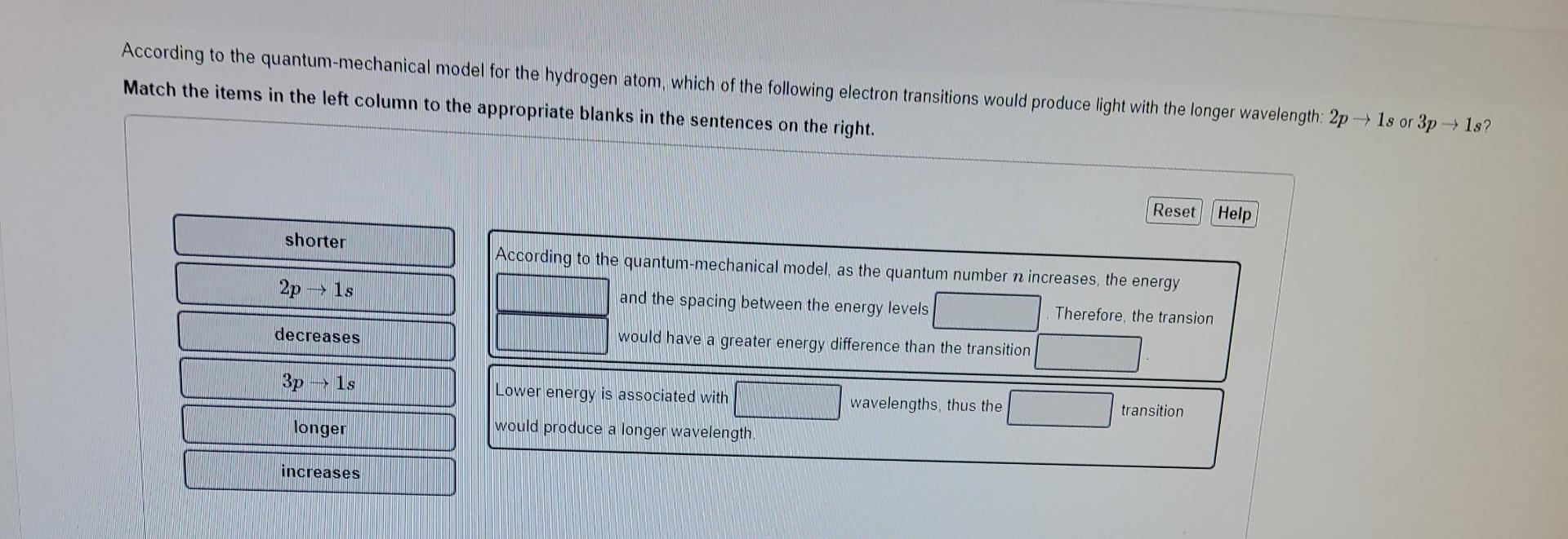 Solved According to the quantum-mechanical model for the | Chegg.com