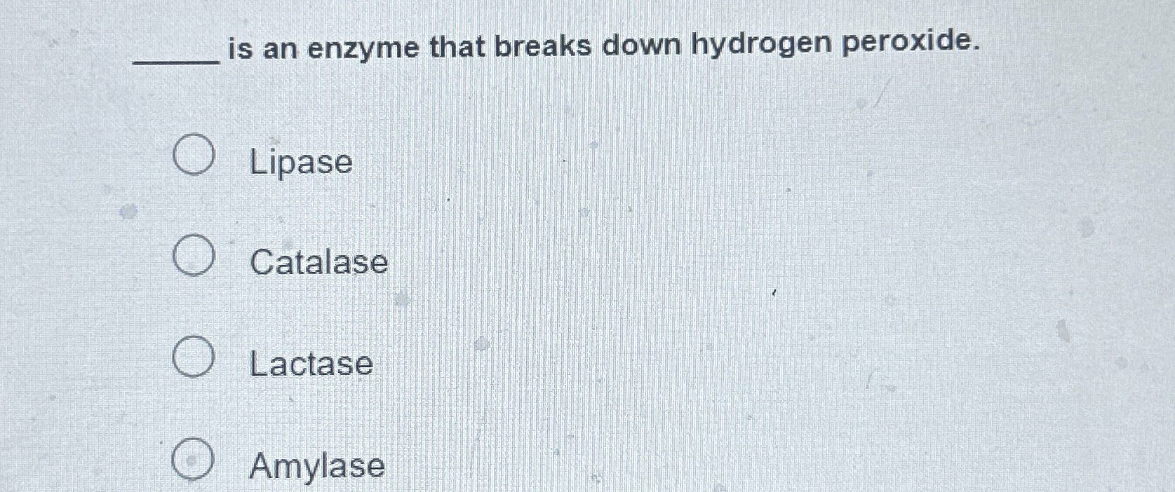Solved is an enzyme that breaks down hydrogen | Chegg.com
