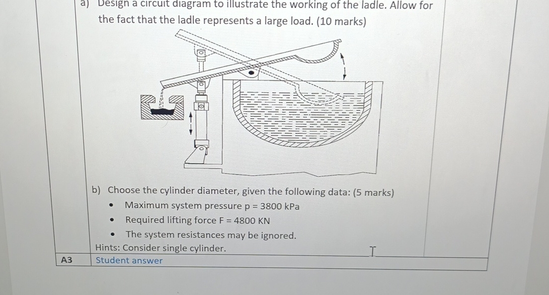 Solved a) ﻿Design a circuit diagram to illustrate the | Chegg.com