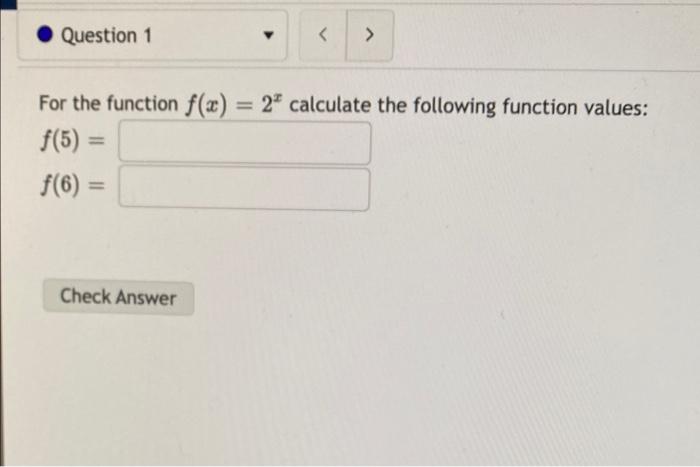 Solved For the function f(x)=2x calculate the following | Chegg.com