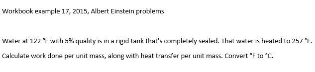 Solved Workbook example 17, 2015, Albert Einstein problems | Chegg.com