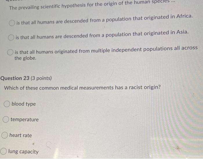 Solved The prevailing scientific hypothesis for the origin | Chegg.com