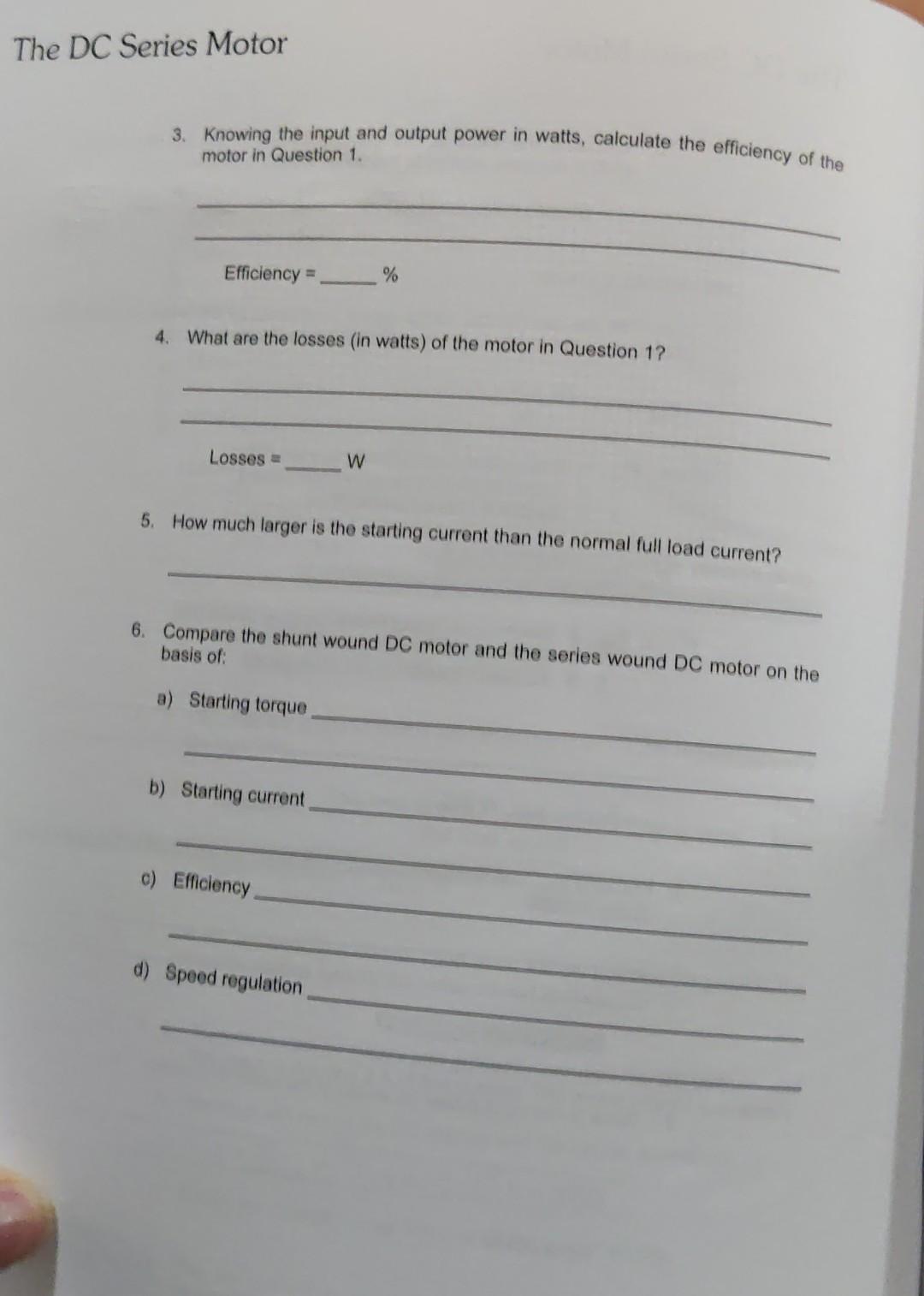 b. Calculate the value of the starting current if the | Chegg.com