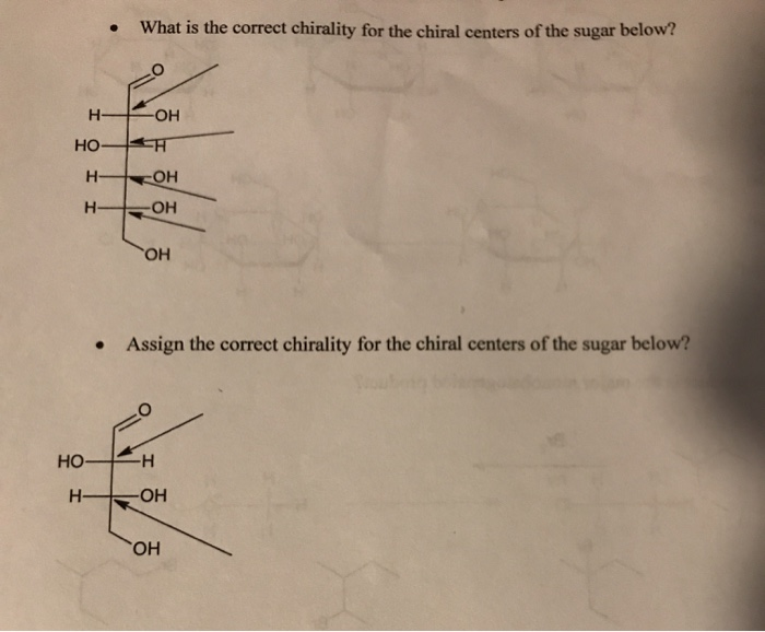 Solved • What is the correct chirality for the chiral | Chegg.com