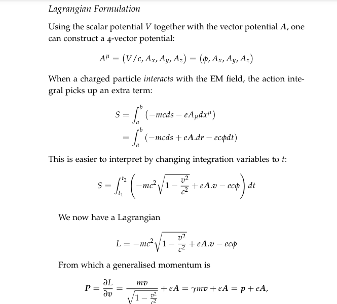 Solved Lagrangian FormulationUsing the scalar potential V | Chegg.com