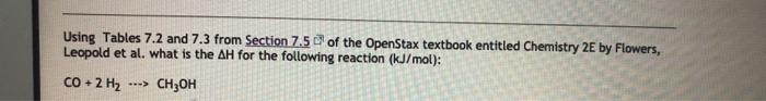 Solved Using Tables 7.2 and 7.3 from Section 7.5 of the | Chegg.com