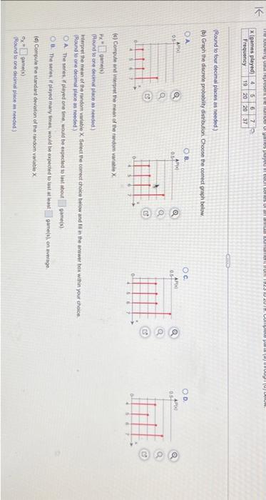 Solved (a) Construct a discrete probabitily distribution for | Chegg.com