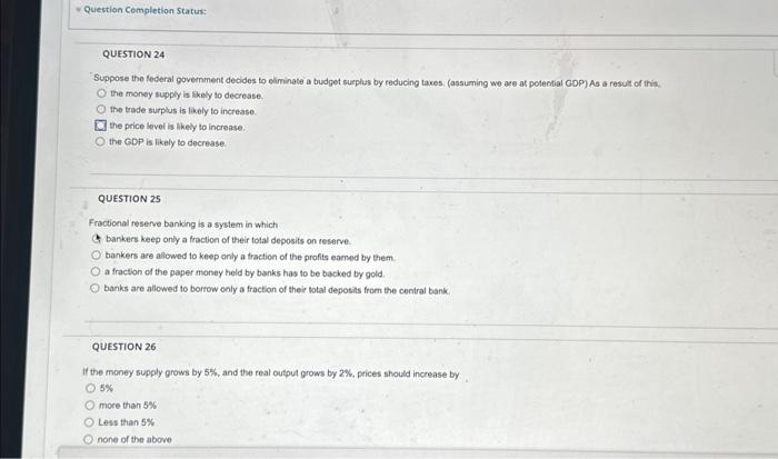 Solved Suppose the federal government decides to eliminate a | Chegg.com