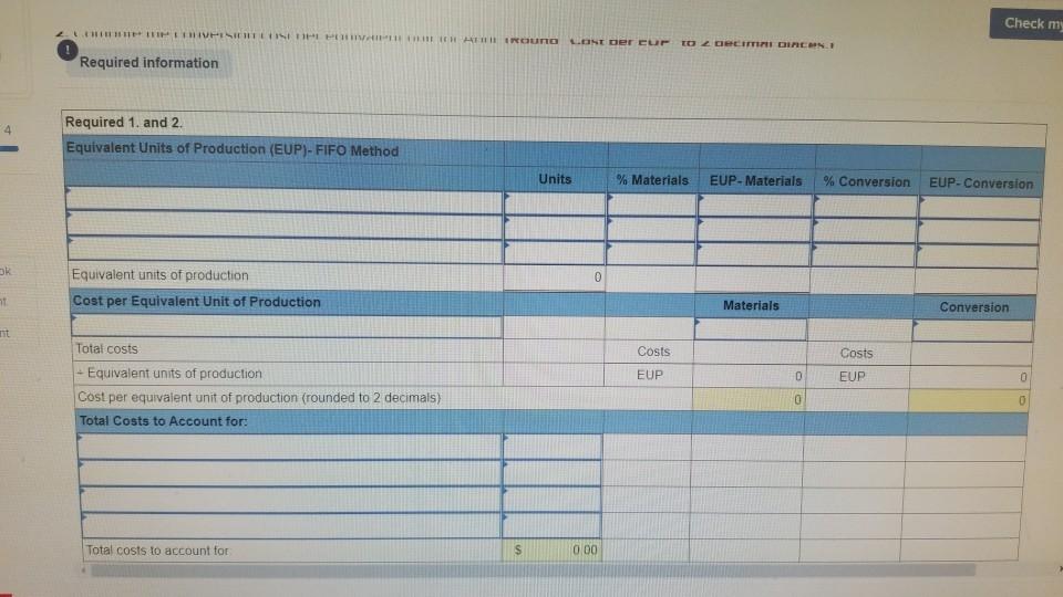 Solved Help Save & Exit SU Check my wo Required information | Chegg.com