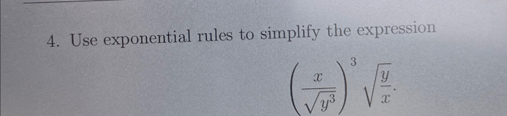 Solved Use exponential rules to simplify the | Chegg.com