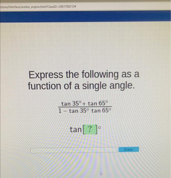 Solved Express the following as a function of a single | Chegg.com