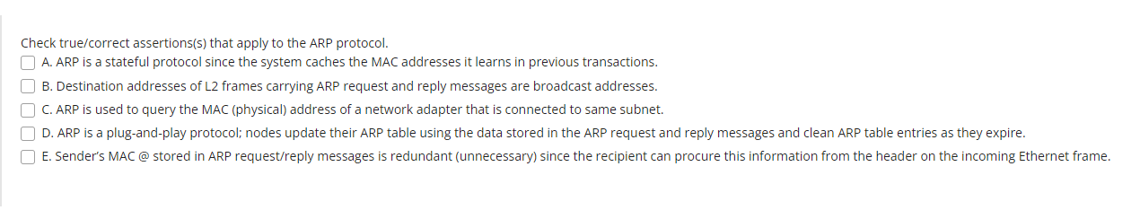 Solved Check true/correct assertions(s) ﻿that apply to the | Chegg.com