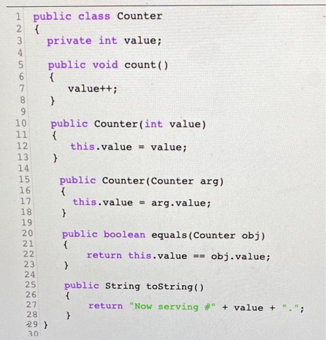 Solved Read the class and code segment carefully. What is | Chegg.com