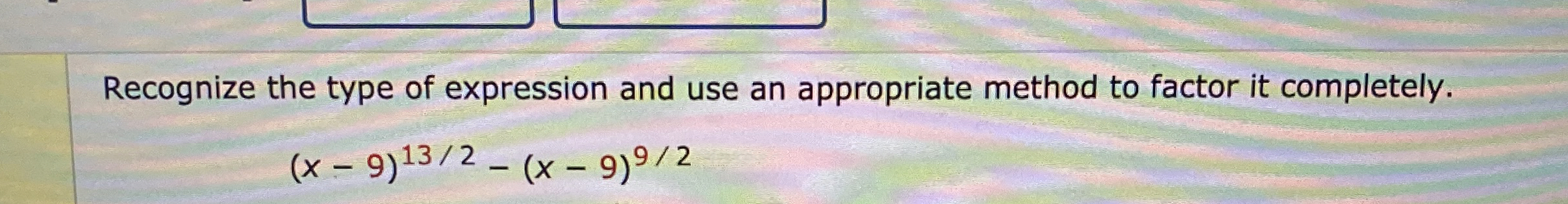 Solved Recognize the type of expression and use an | Chegg.com