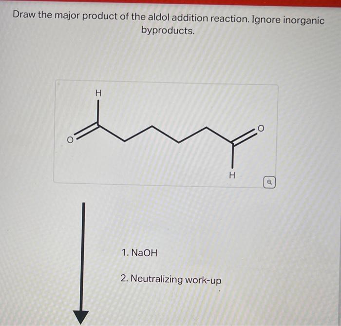 Solved Draw the major product of the aldol addition | Chegg.com