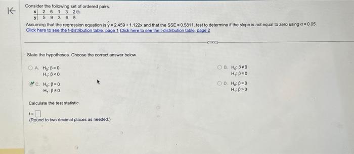 Solved Consider the following set of ordered pairs. | Chegg.com