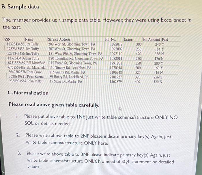 Solved Question 1 in 1NFQuestion 2 in 2NF with primary | Chegg.com