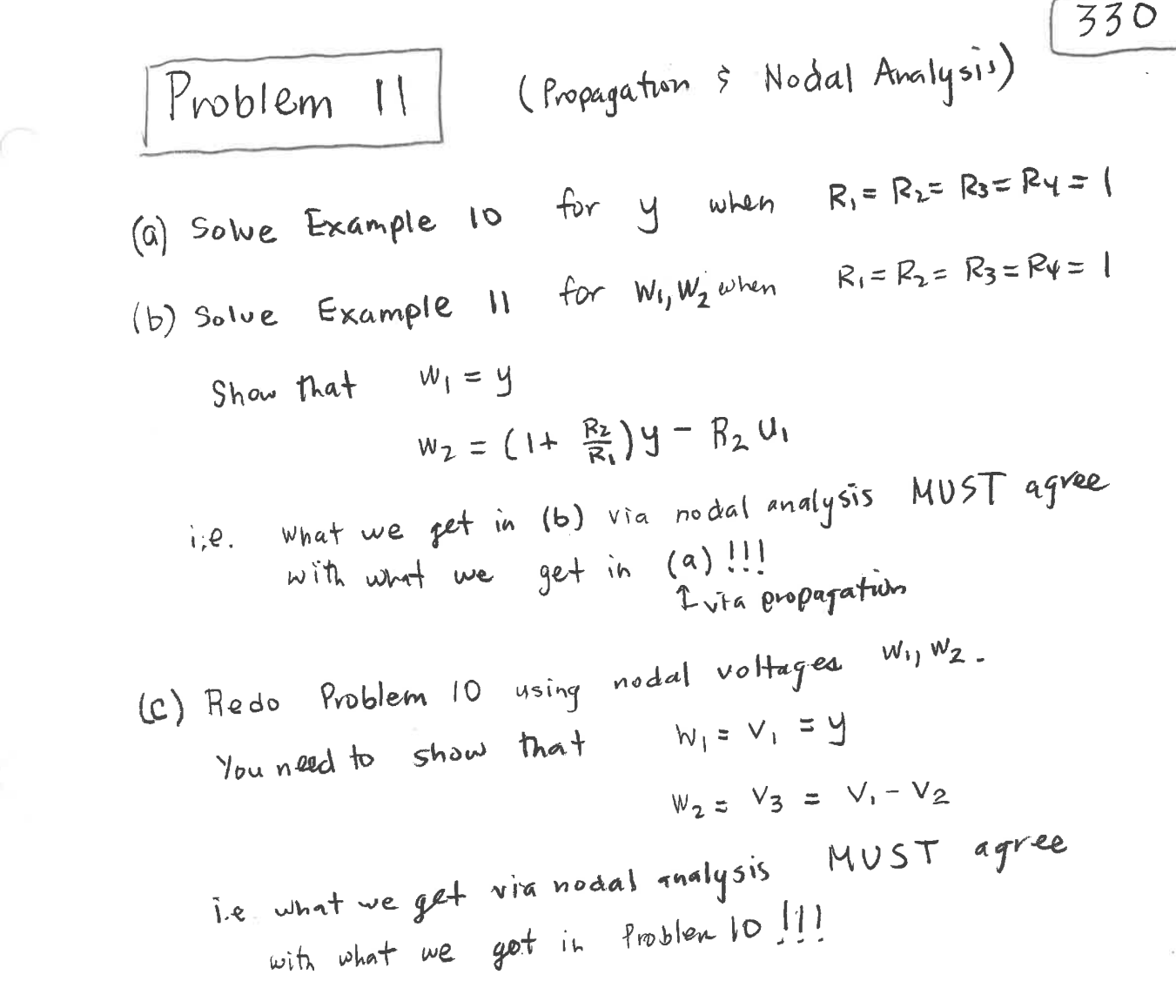 (Propagation 5 ﻿Nodal Analysis)(a) ﻿Solve Example 10 | Chegg.com