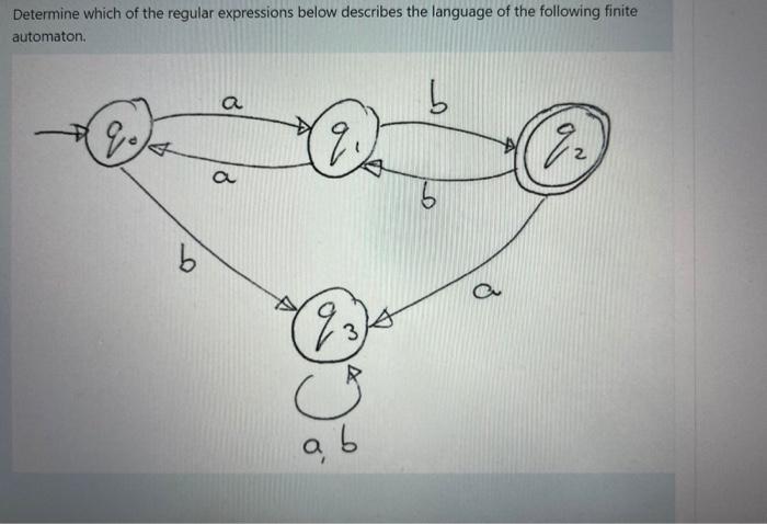 Solved Determine which of the regular expressions below | Chegg.com