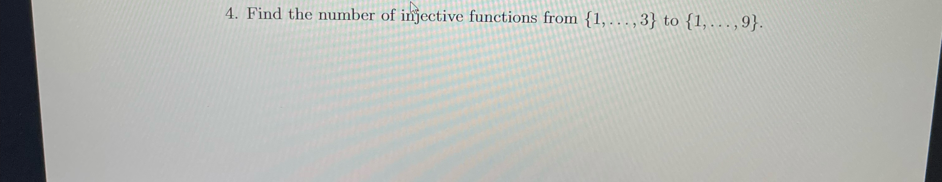 Solved Find the number of injective functions from | Chegg.com