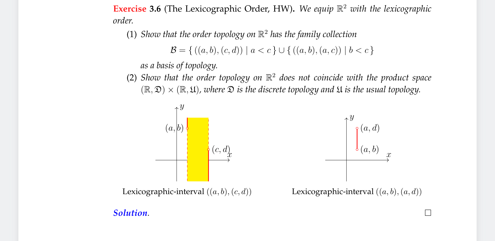 Solved Exercise 3 6 The Lexicographic Order Hw ﻿we Equip