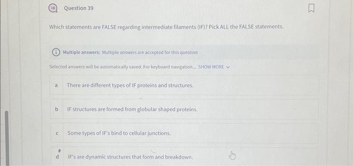 Solved Actin filaments and microtubules have certain | Chegg.com