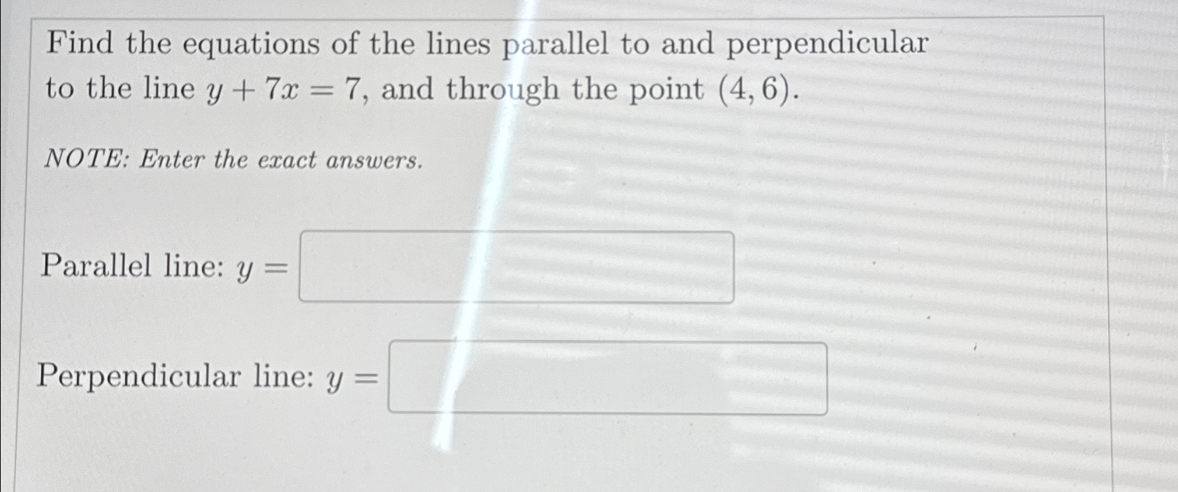 Solved Find the equations of the lines parallel to and | Chegg.com