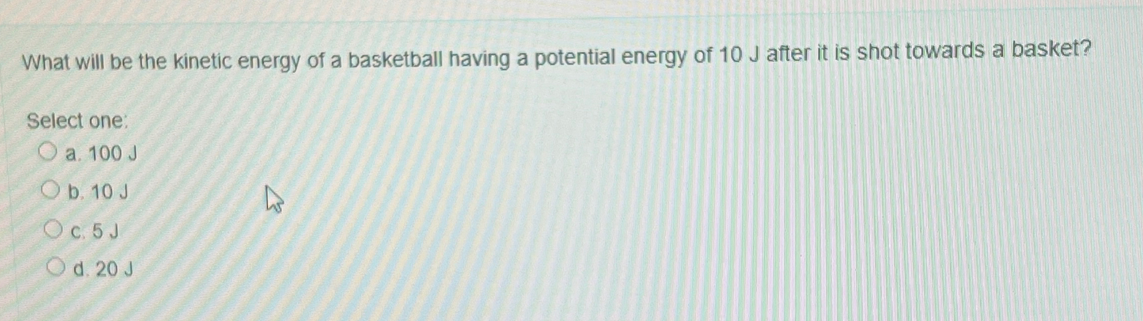 Solved What will be the kinetic energy of a basketball | Chegg.com