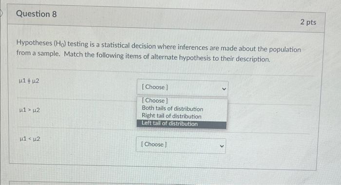 Solved Hypotheses (H0) testing is a statistical decision | Chegg.com