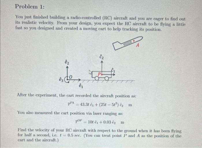 Solved You just finished building a radio-controlled (RC) | Chegg.com