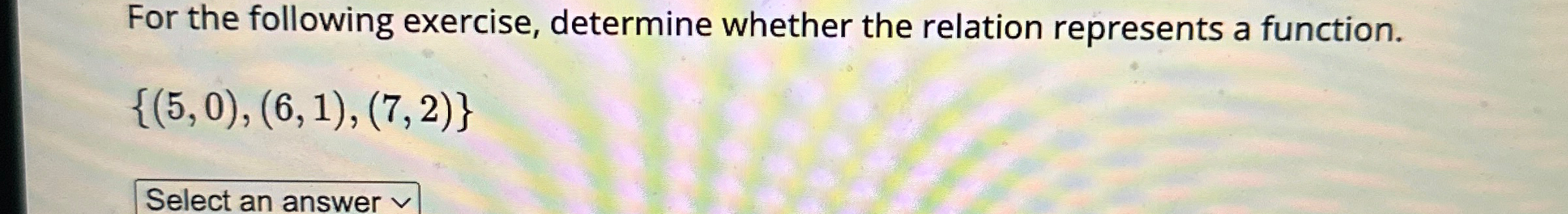 Solved For the following exercise, determine whether the | Chegg.com