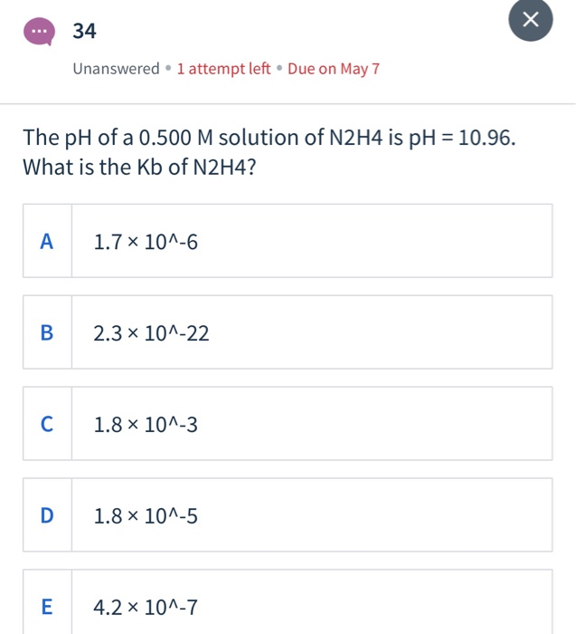 Solved 33 Unanswered 1 attempt left . Due on May 7 Group A: | Chegg.com