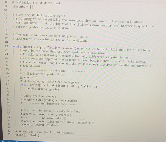 Solved Stricture exercise using Python. Rewrite the solution | Chegg.com